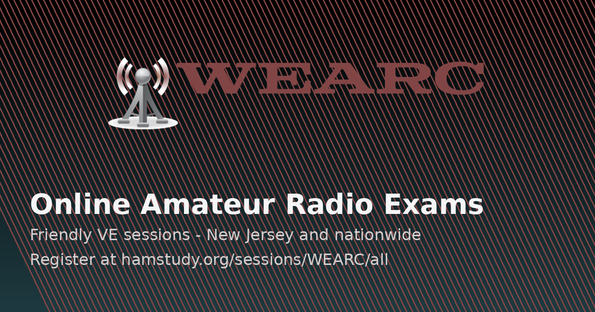 Ham Radio Online Test | Remote & Online VE Exam Sessions